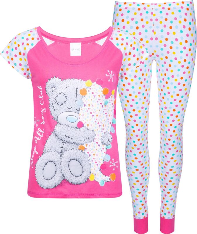 Ladies Tatty Teddy Pink Pyjamas