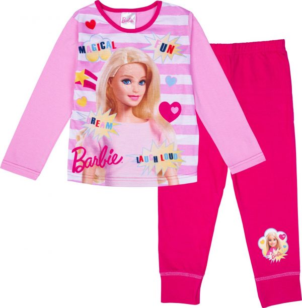 Girls Barbie Pyjama Set