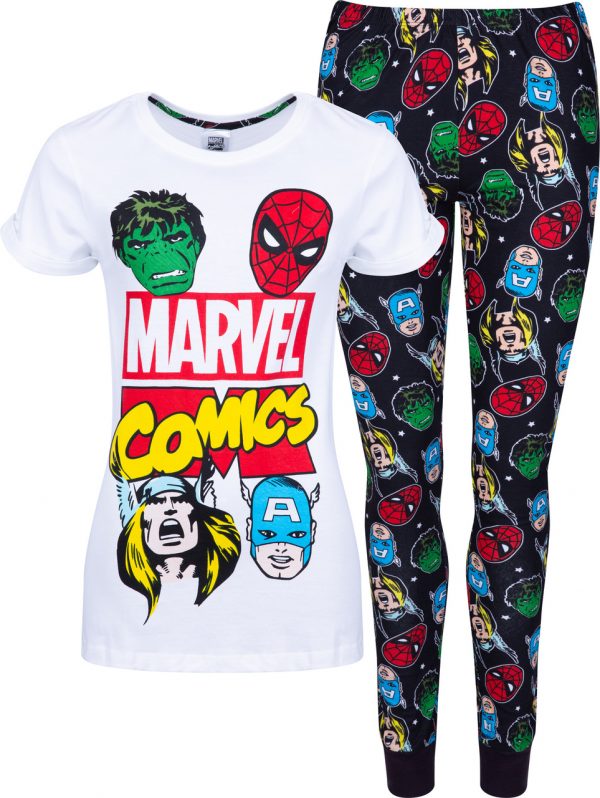 Ladies Marvel Comics Pyjama Set