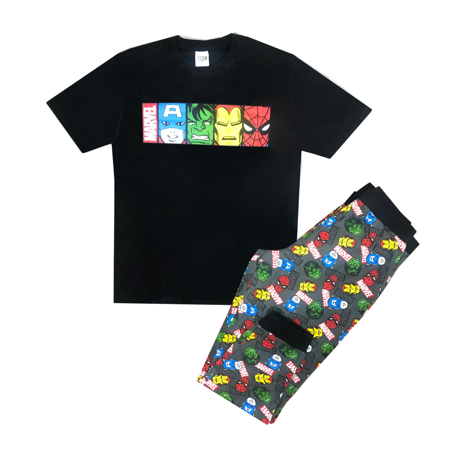 Marvel Mens Marvel Comics Pyjamas PJs - Characterville