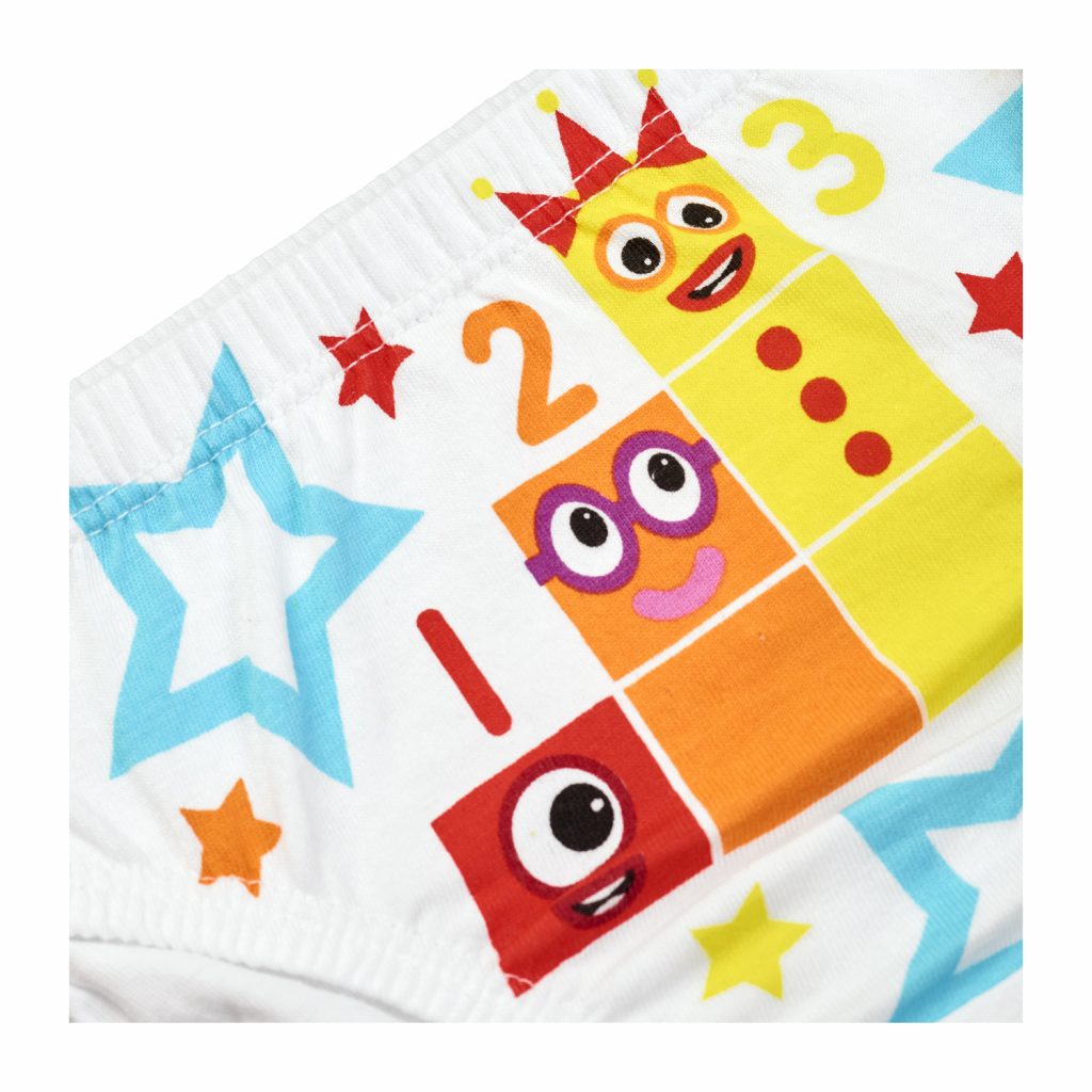 Numberblocks Boys Briefs, Pack of 5 Underwear - Characterville