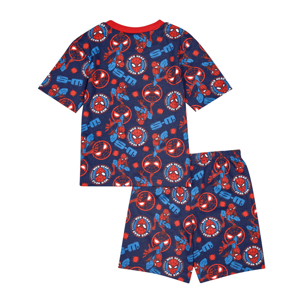 Marvel Spiderman Boys Pyjamas Short Pjs Set - Characterville