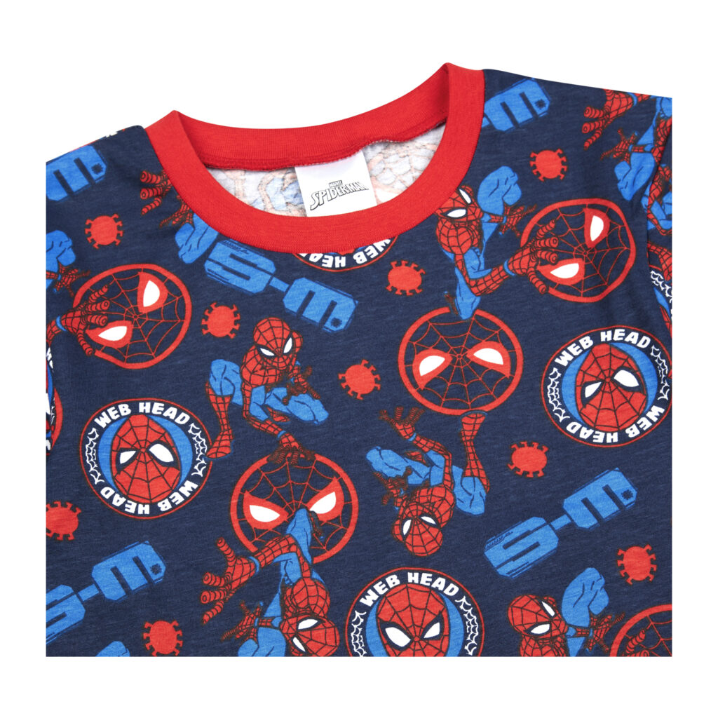 Marvel Spiderman Boys Pyjamas Short Pjs Set - Characterville