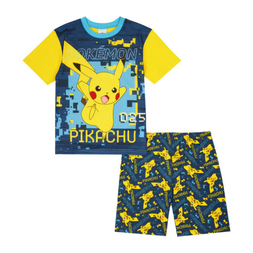 Pokemon Boys Pyjamas Short Pikachu PJs - Characterville