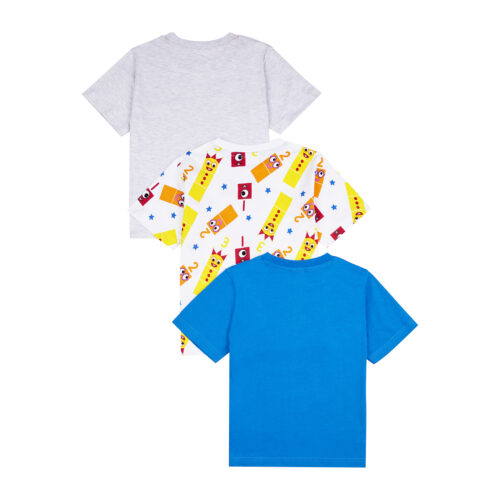 Numberblocks Boys T-Shirts Pack of 3 - Characterville